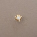 Star Hard Enamel Mini Pin - Gold & White - Fantasy Space Sun Lapel Pin ...