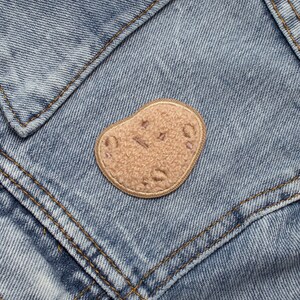 Potato Iron on Patch - Brown, Tan - DIY, Embroidered, Applique ...