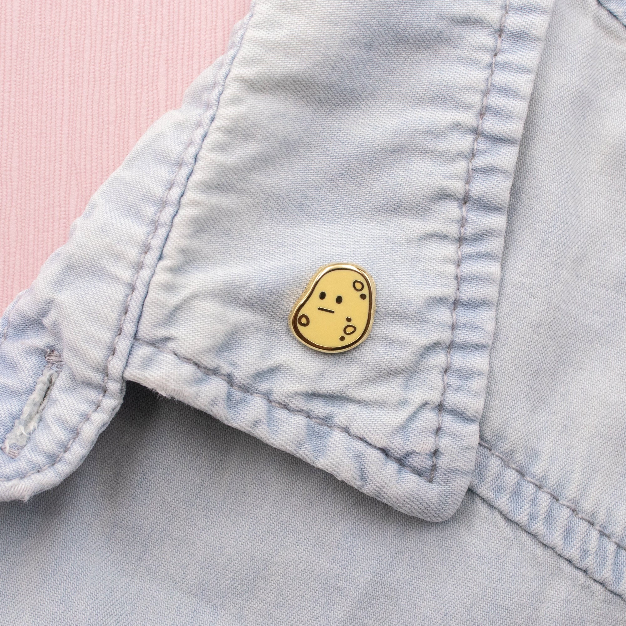 Potato Hard Enamel Mini Pin Gold Yellow Beige Lapel Pin | Etsy