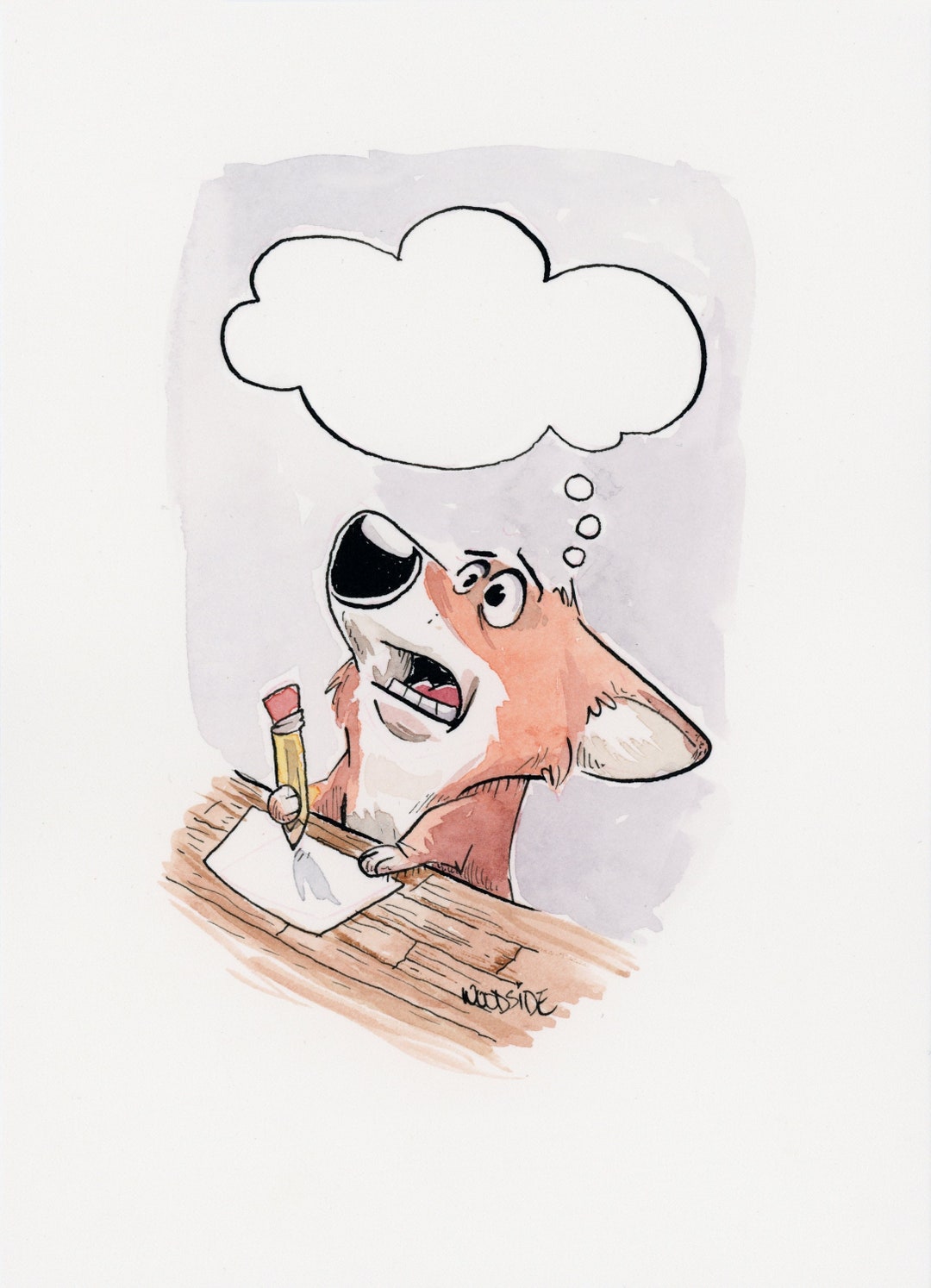 What Should I Draw Watercolor Print - Etsy