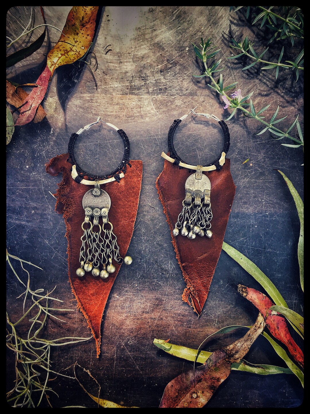 FLYING FOX BONE, Bone Earrings, Afghani Pendant, Silver Jewellery ...