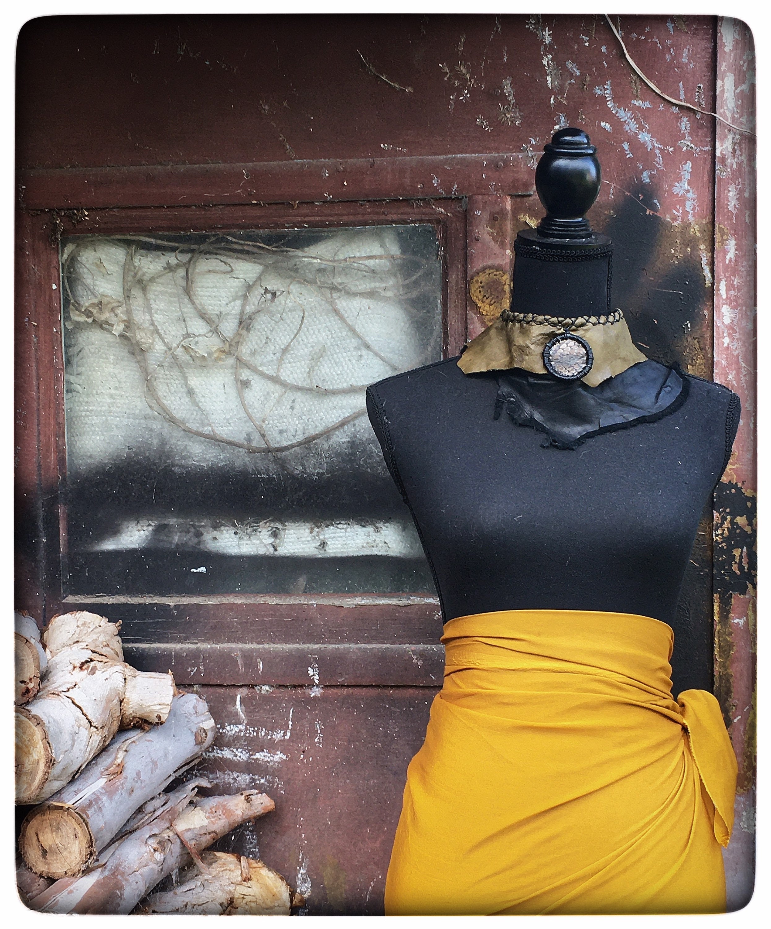 LEATHER NECK COWL Real Snake Skin Ritual Jewellery Shamanic - Etsy