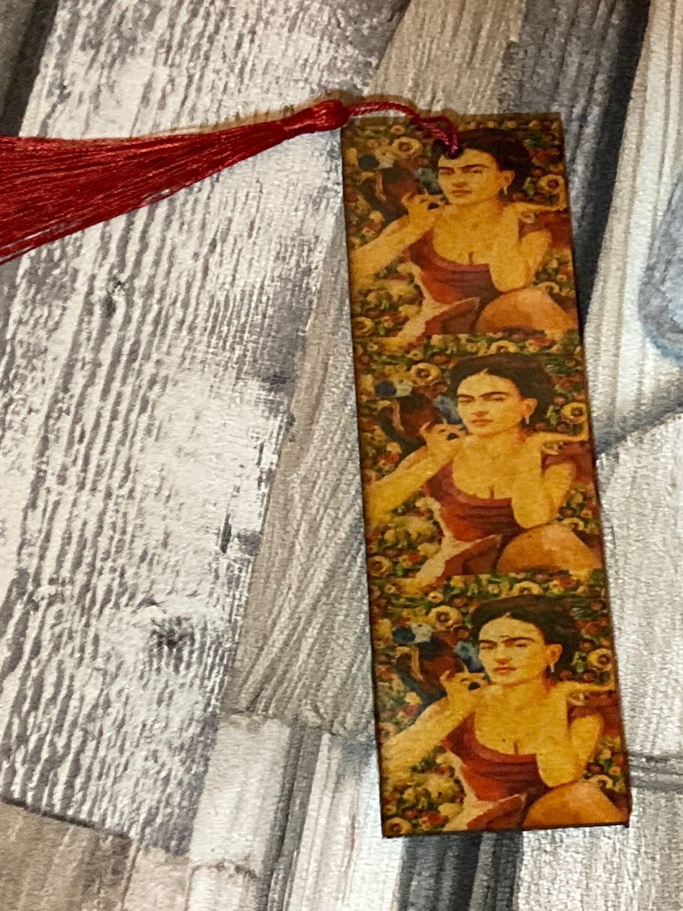 Frida Kahlo Design Wooden MDF Bookmark Double Sided Pattern - Etsy UK