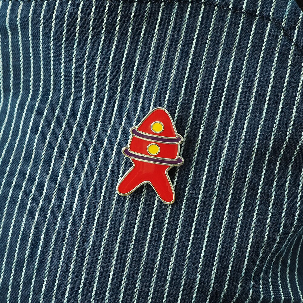 Cute Rocket Enamel Pin - Etsy