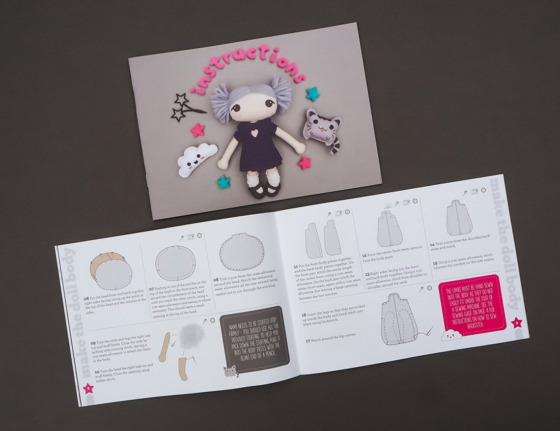 Rag Doll Kit nami Everything You Need to Create a Diy Cloth | Etsy UK