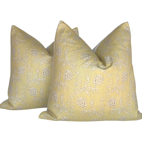 Pale Yellow Pillow - Etsy