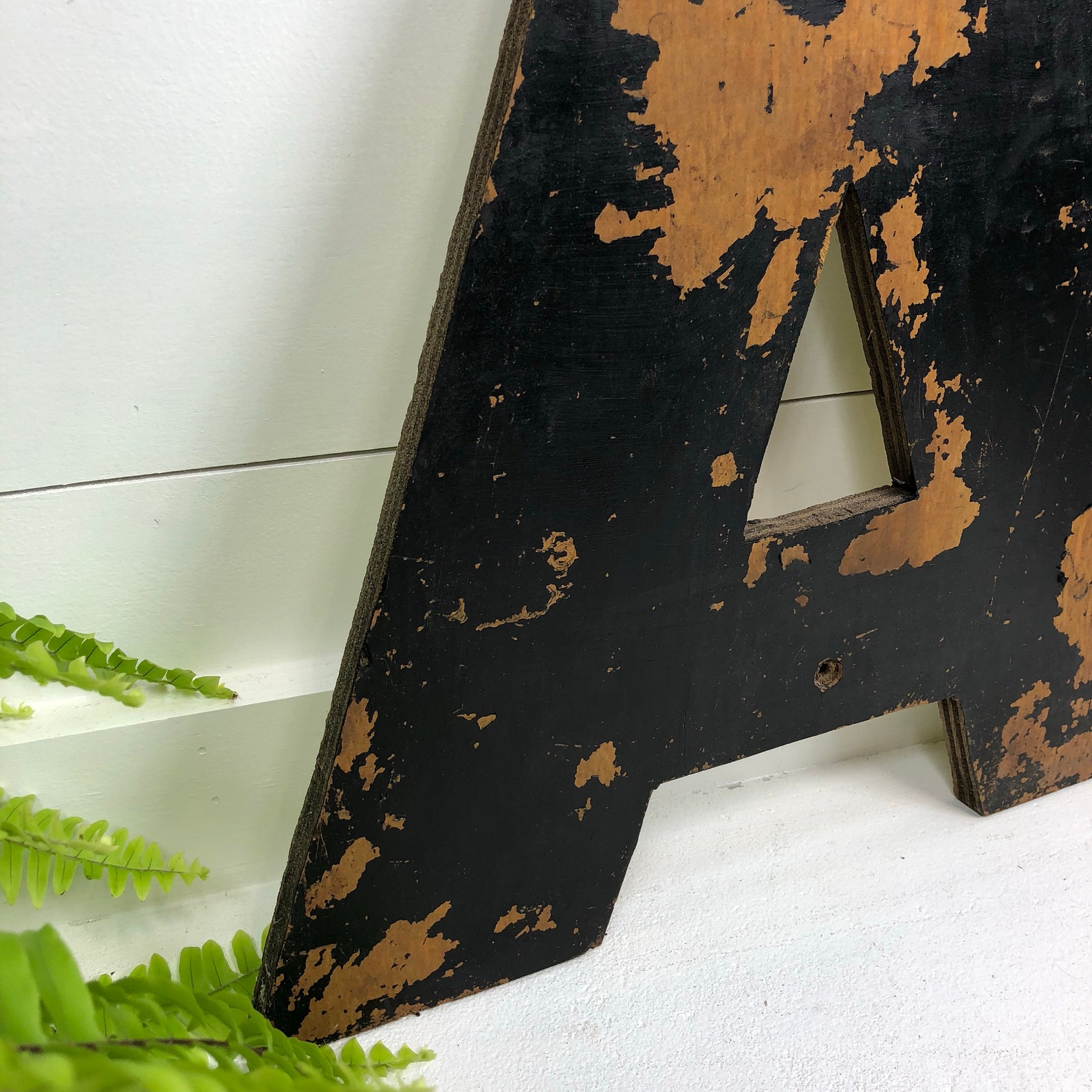 Rustic Wooden Letters - Distressed Chippy Paint Wood Letters - Modern ...