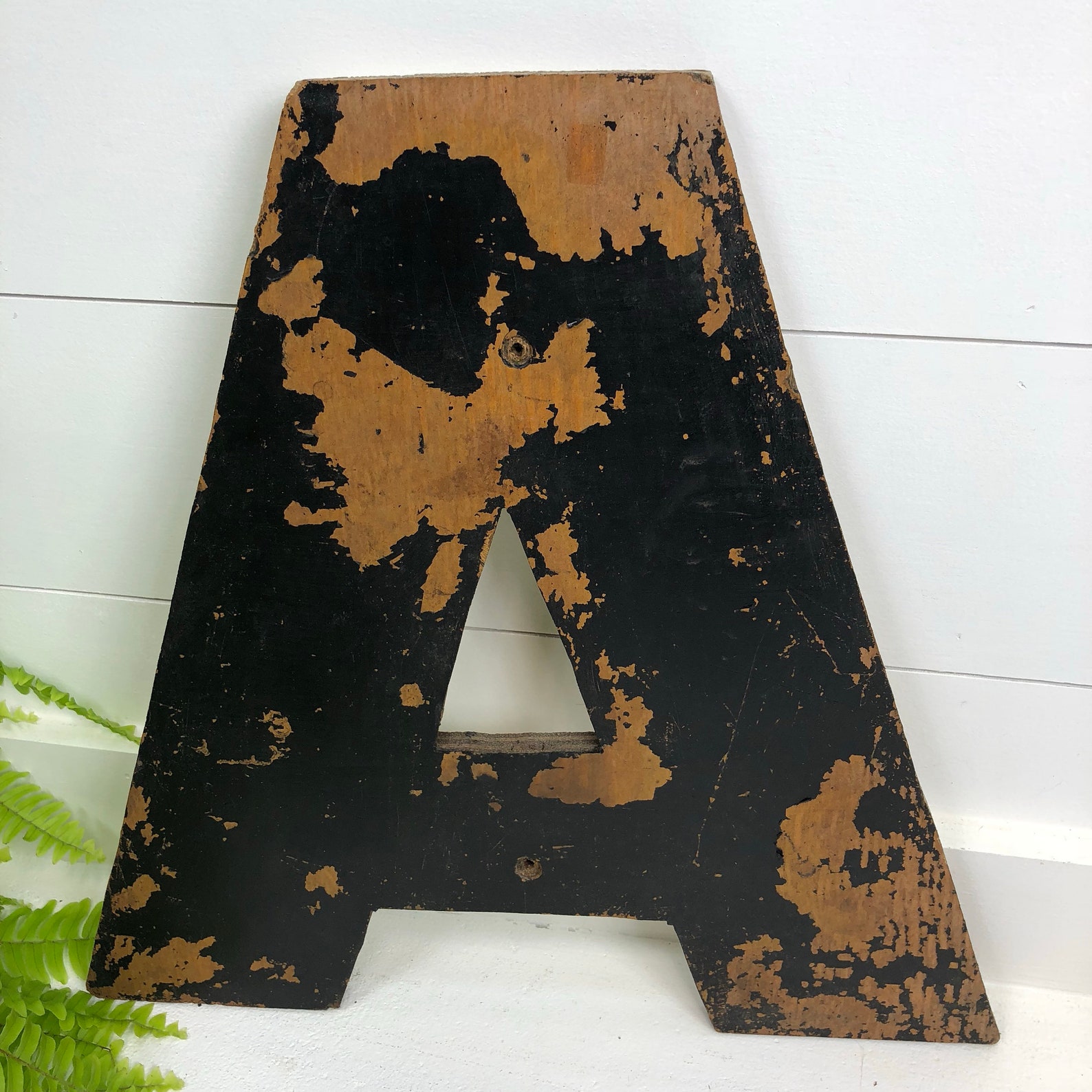 Rustic Wooden Letters - Distressed Chippy Paint Wood Letters - Modern ...