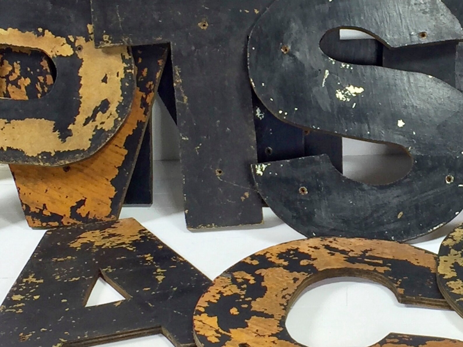 Rustic Wooden Letters Distressed Chippy Paint Wood Letters - Etsy