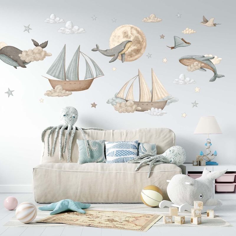 Whimsical Wall Decal - Etsy