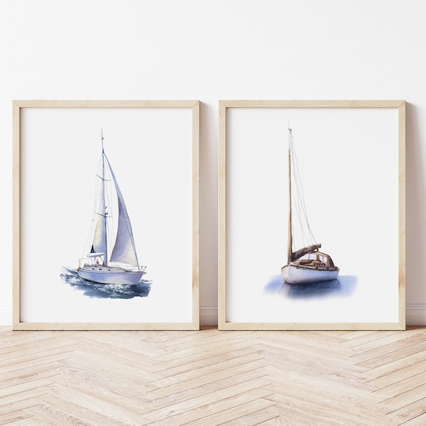 Sailboat Print - Etsy