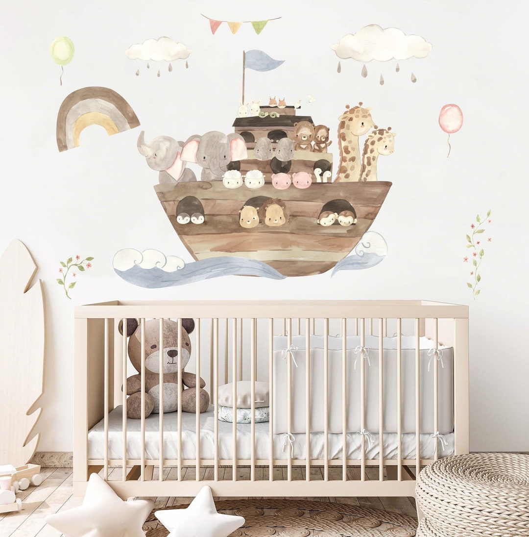 Noah's Ark Removable Wall Decal, Perfect for Your Child's Ocean Themed ...