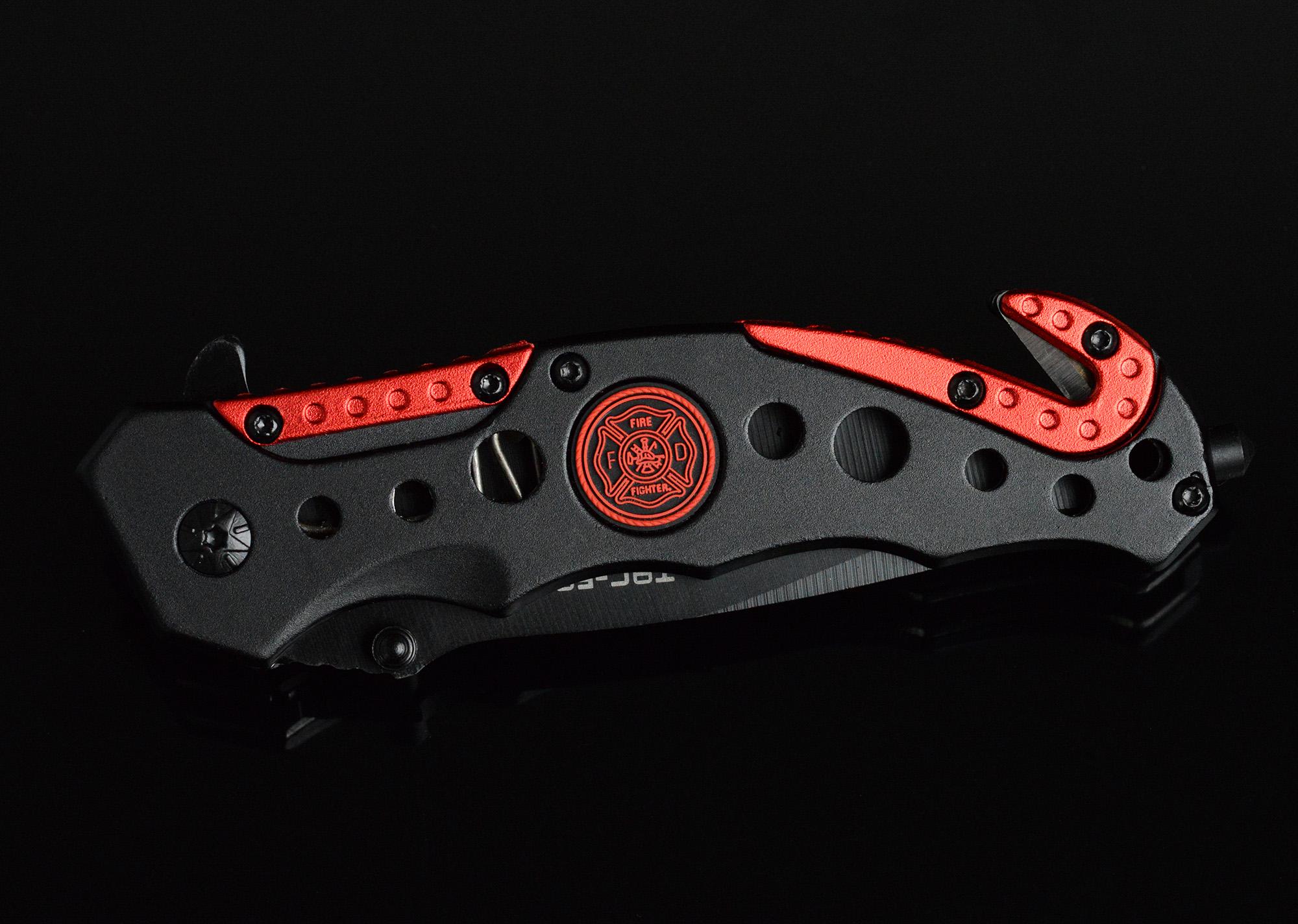 Personalized Firefighter Pocket Knife – Custom Engraved Fireman Knife ...