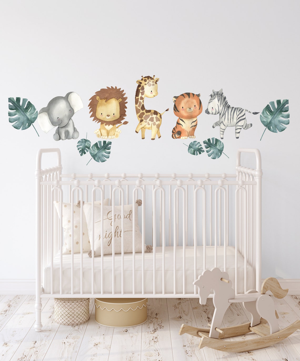 Safari Fabric Wall Decal SAFARI ANIMALS Nursery Wall Decal - Etsy