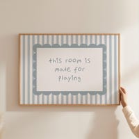 Cool to Be Kind Checkered Print, Modern Nursery Wall Art, Pink Playroom ...