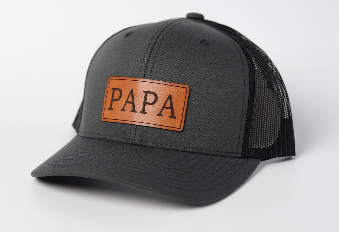 Papa Hat, REAL LEATHER, Christmas Gift for New PAPA New Papa, Leather ...