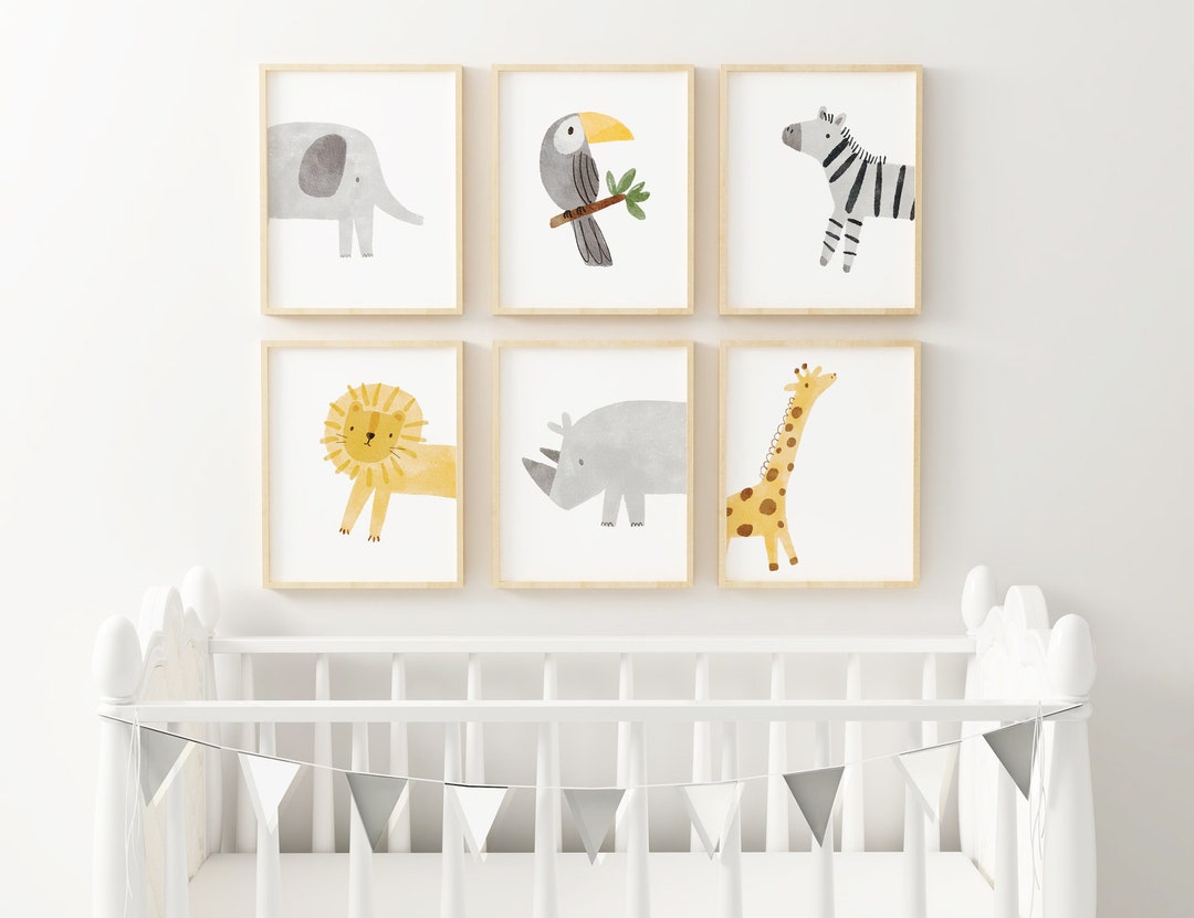 Boho Safari Printed Art Print, Safari Nursery Printed and Shipped ...