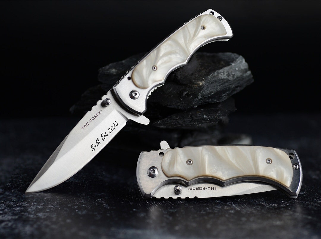 Personalized Pearl POCKET KNIFE Pearl Handle. Custom Engraved Pocket ...