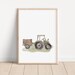 Tractor and Barn Printed Art Print, Printed and Shipped Watercolor Farm ...
