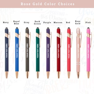 Custom Wedding Rose Gold Pens, Personalized Business Pens, Bulk Custom ...