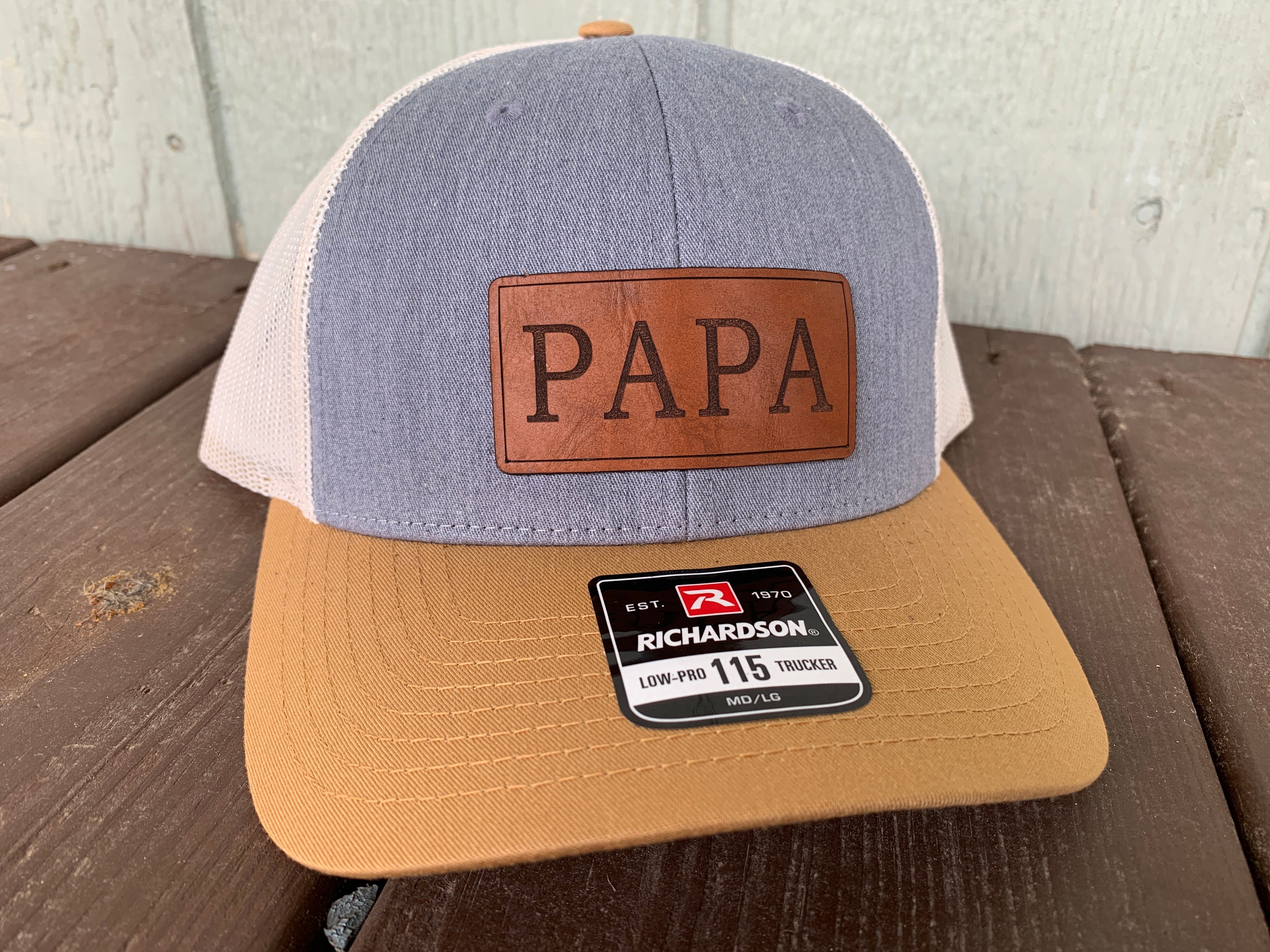 Papa Hat REAL LEATHER Fathers Day Gift for New PAPA New - Etsy