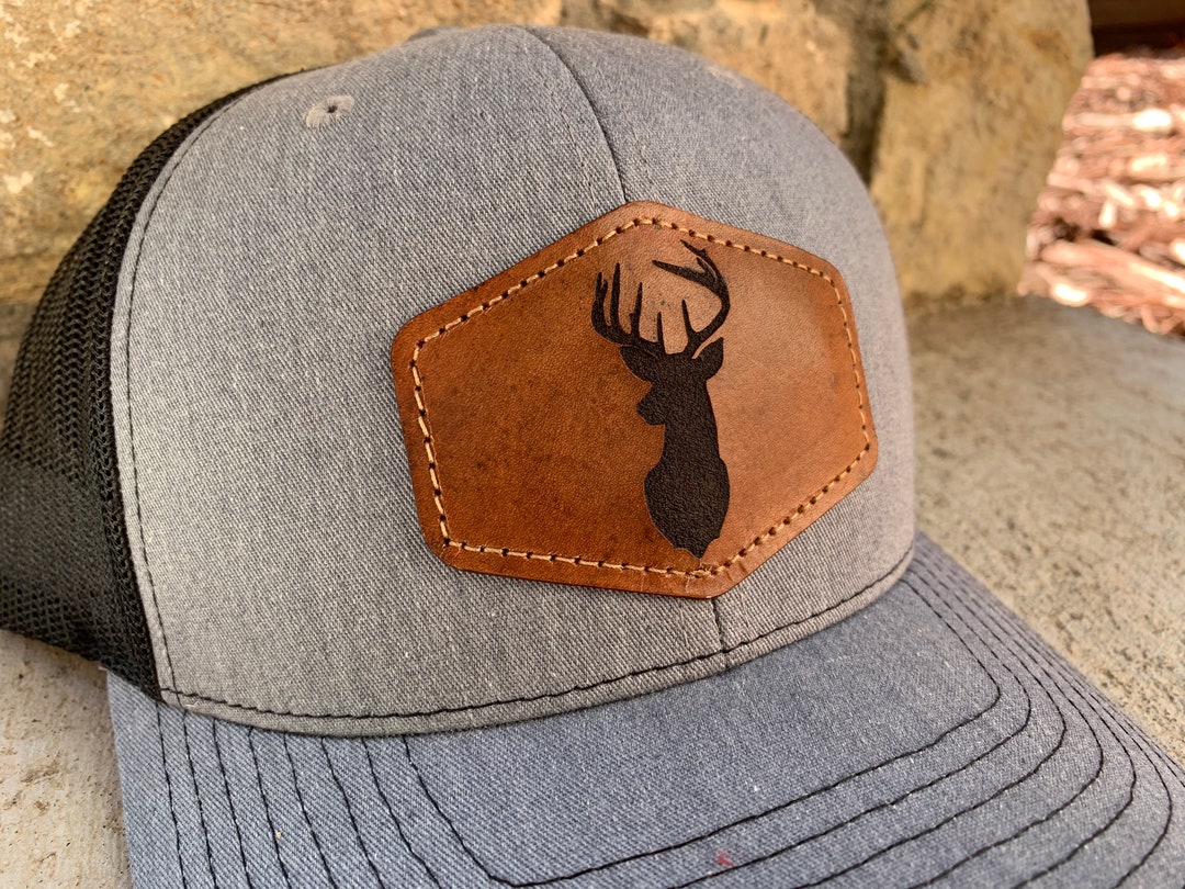 Hunting Hat- Leather Deer Hat Hunter Hat Gift for Hunter, Deer Hat ...