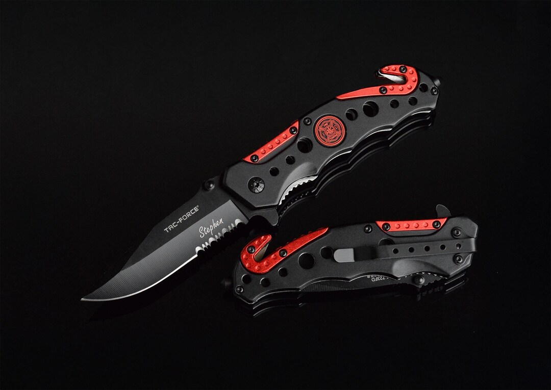 Personalized FIRE FIGHTER Fireman Pocket Knife Custom Fireman Engraved ...