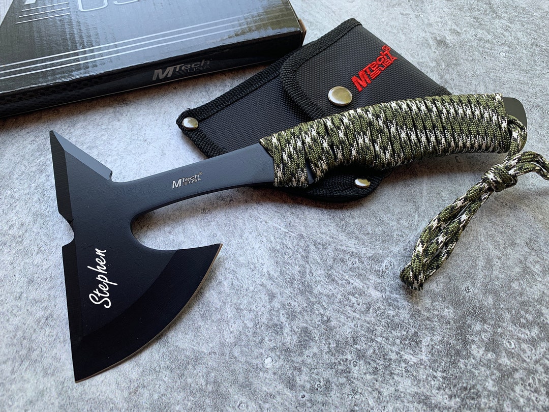 Custom Throwing Axe. Personalized Axe Custom Groomsman Gift. Outdoor ...