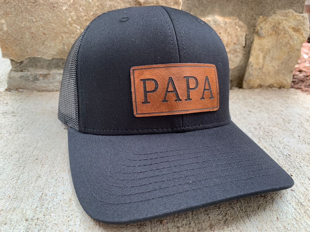 Papa Hat, REAL LEATHER, Fathers Day Gift for New PAPA New Papa, Leather ...