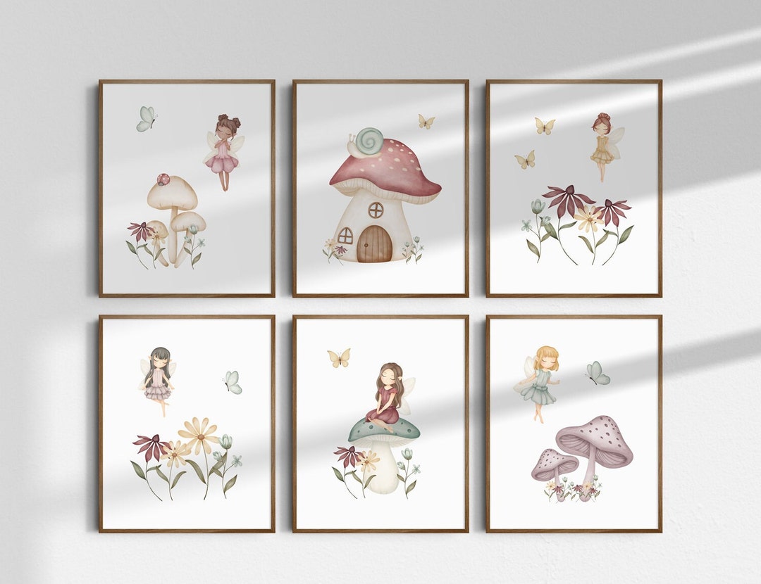 Fairies PRINTED Fairy Art Print, Fairy Girl Nursery , Fairy Decor ...