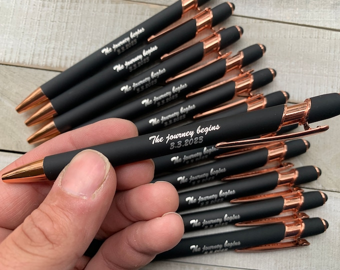 Custom Rose Gold Pens, Personalized Business Pens, Bulk Custom Pens, Promotional Pens ...