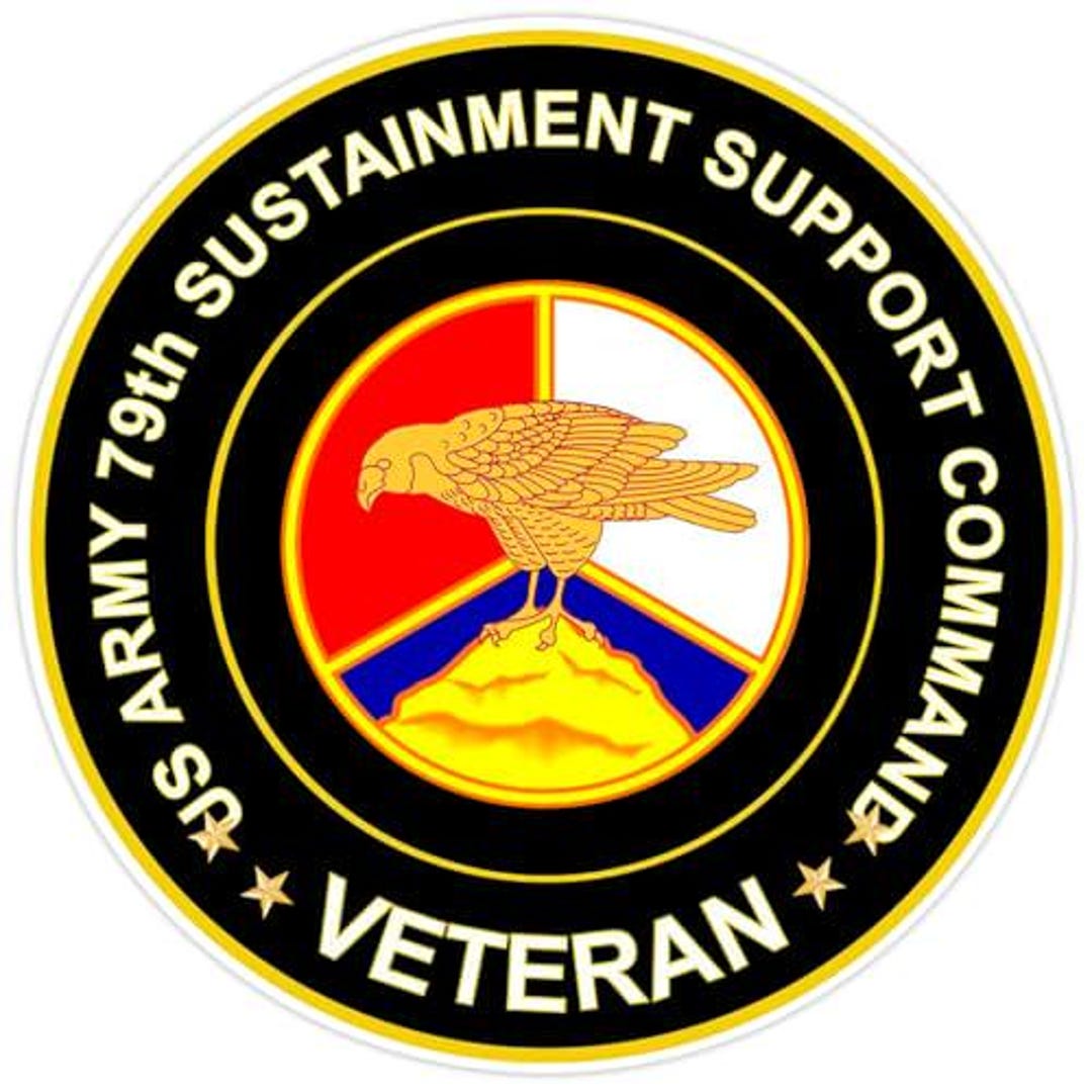 2 (pieces) 3" and 5" Stickers N Decals 79th Sustainment Support Command ...