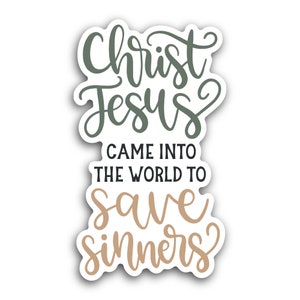 Custom Made Genuine Vinyl Stickers Decals 3 and 5 Christ Jesus Save ...