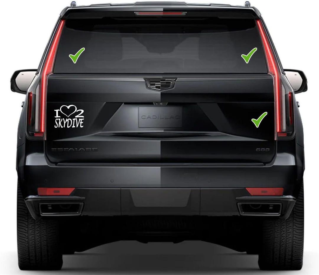 Skydive Window Vinyl Decal Sticker 6" (white), Waterproof Vinyl Decals ...