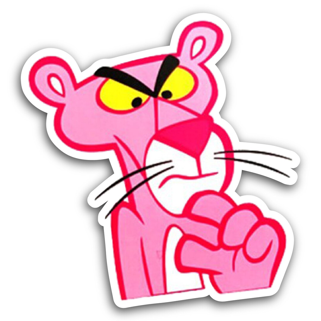 Custom Made Genuine Vinyl Stickers Decals 3" and 5" Pink Panther ...