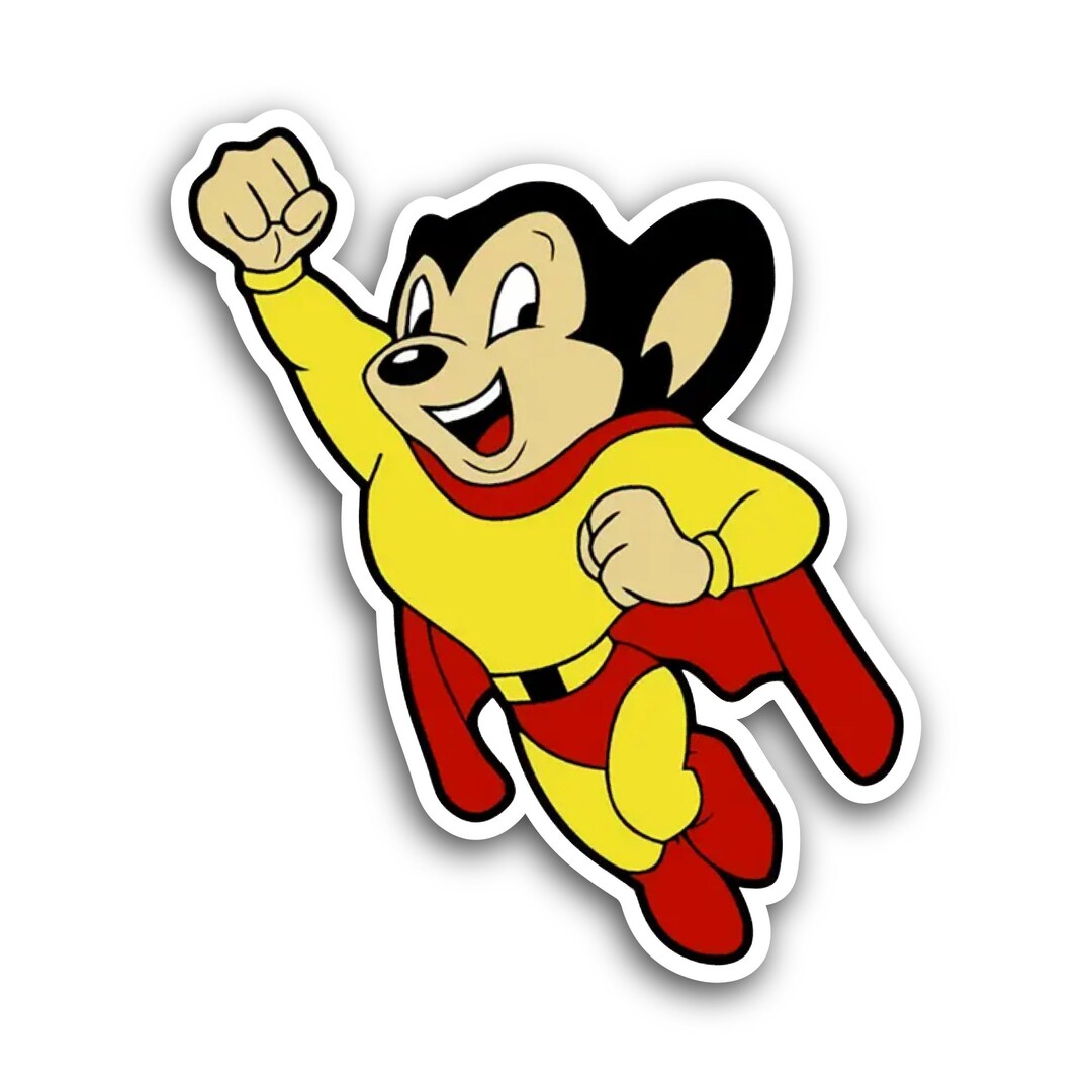 Custom Made Genuine Vinyl Stickers Decals 3" and 5" Mighty Mouse ...