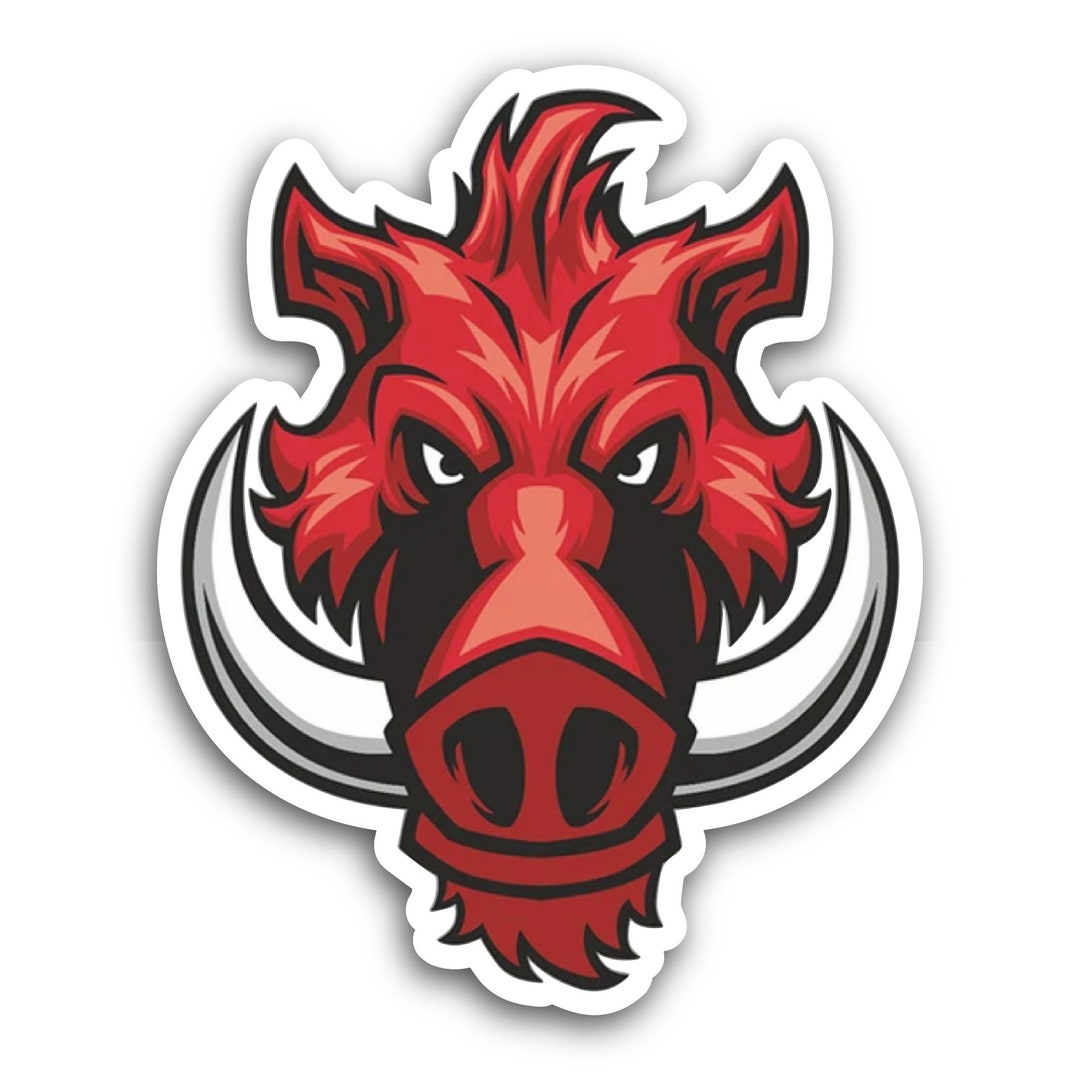 Custom Made Genuine Vinyl Stickers Decals 3 and 5 Angry Boar Waterproof ...