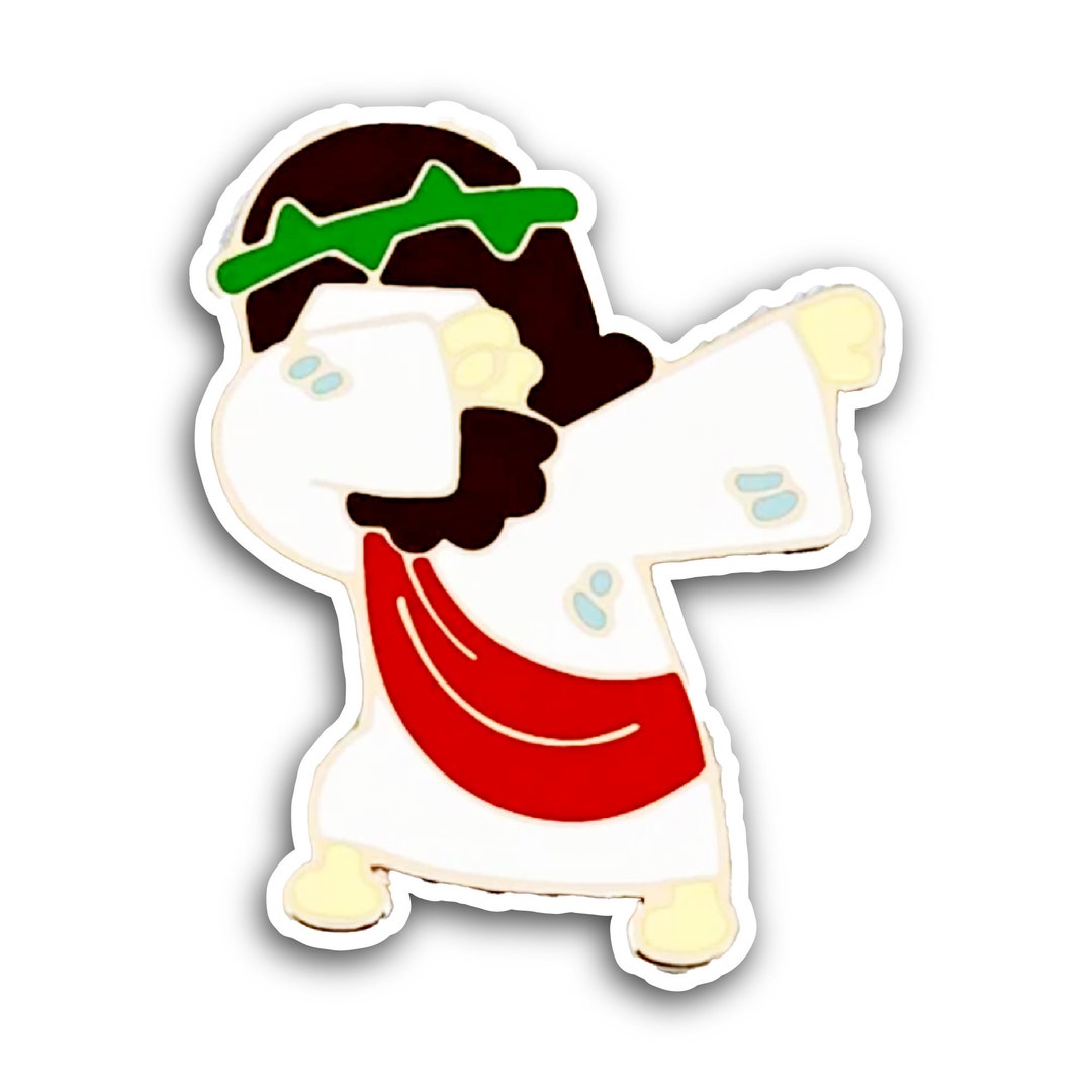Custom Made Genuine Vinyl Stickers Decals 3 and 5 Christ Jesus Dab Pin ...