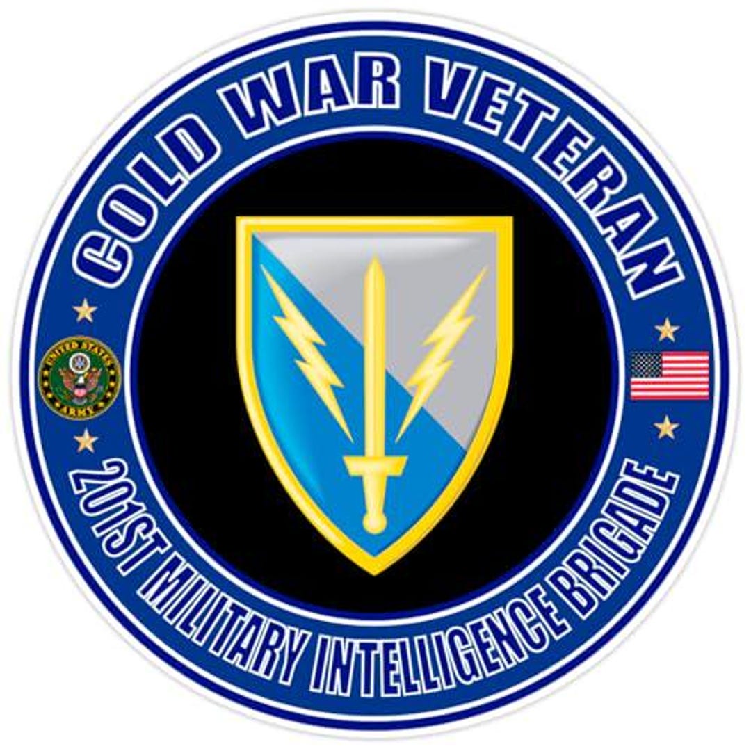 2 (pieces) 3" and 5" Stickers N Decals 201st Military Intelligence ...