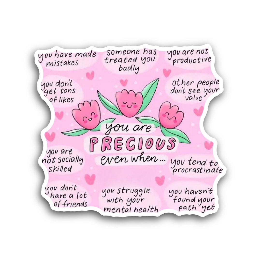 Custom Made Genuine Vinyl Stickers Decals 3 and 5 You Are Precious Even ...