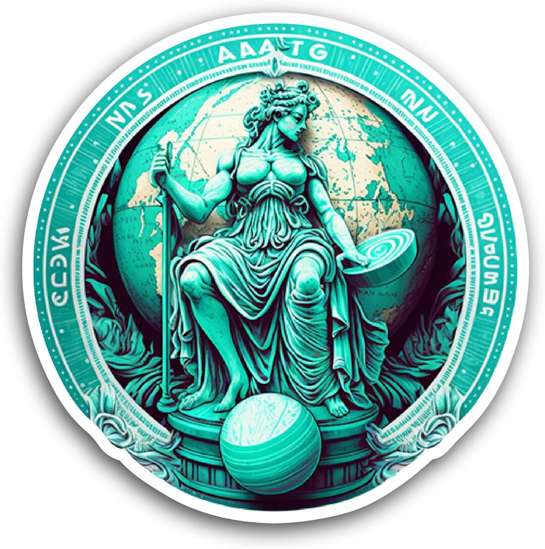 2 (pieces) 3" and 5" Ancient Greek Statue Sticker, Waterproof Vinyl ...