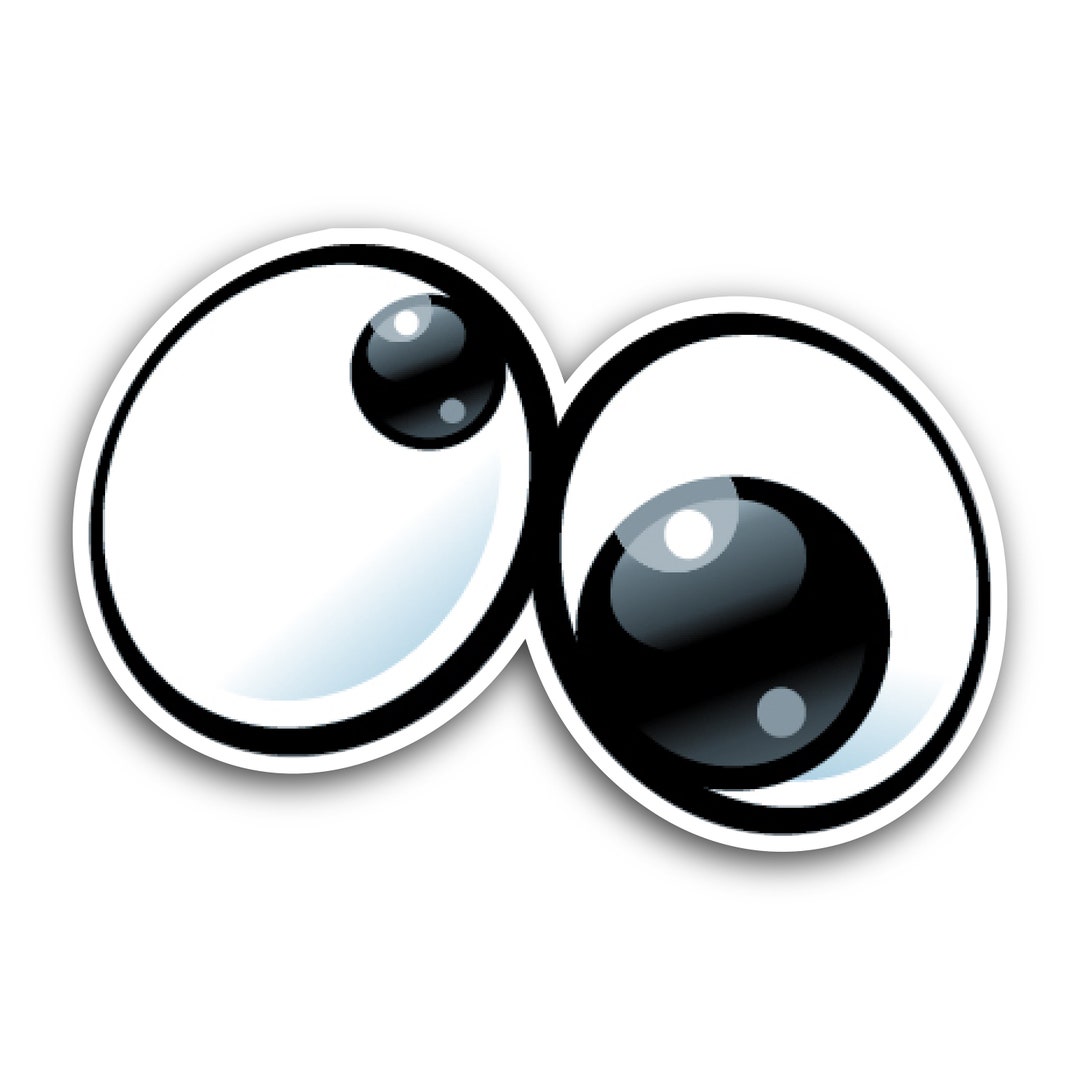 Custom Made Genuine Vinyl Stickers Decals 3 and 5cartoon Eyes ...