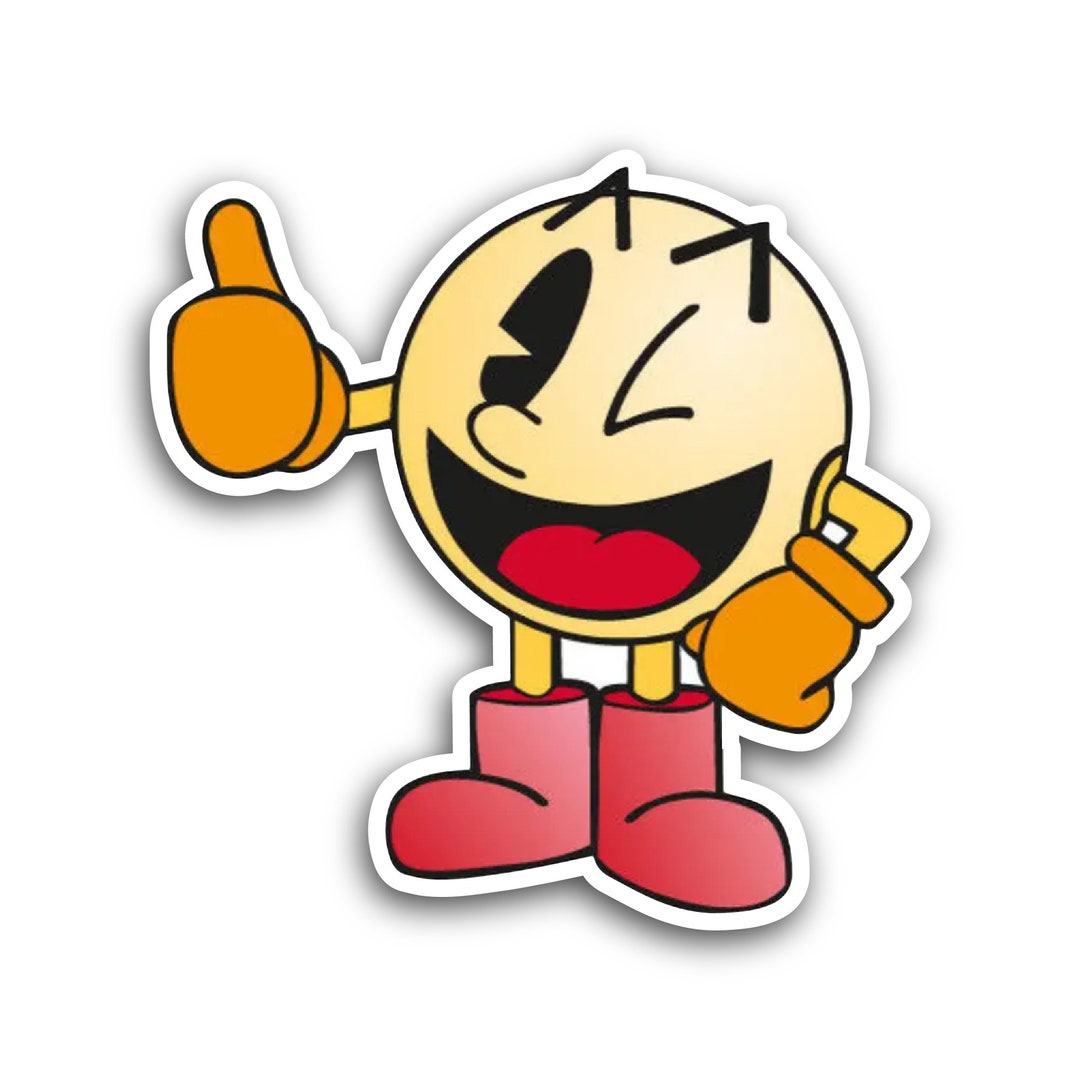 Custom Made Genuine Vinyl Stickers Decals 3" and 5" Pac-man" Waterproof ...