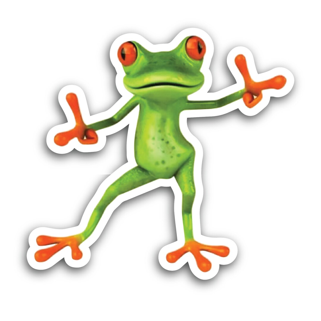 Custom Made Genuine Vinyl Stickers Decals 3 and 5 Frog Sticker ...