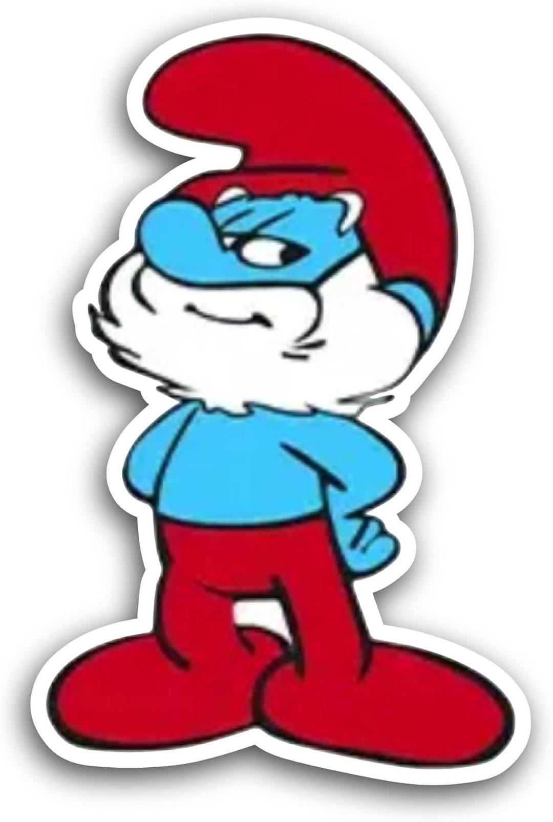 2 (pieces) 3" and 5" Blue Dwarf Sticker, Waterproof Vinyl Decals for ...