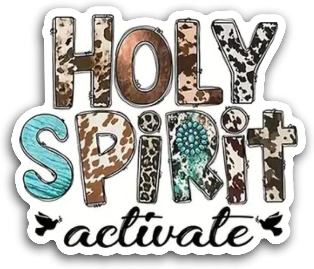 2 (pieces) 3" and 5" Holy Spirit Activate Decal Sticker, Waterproof ...