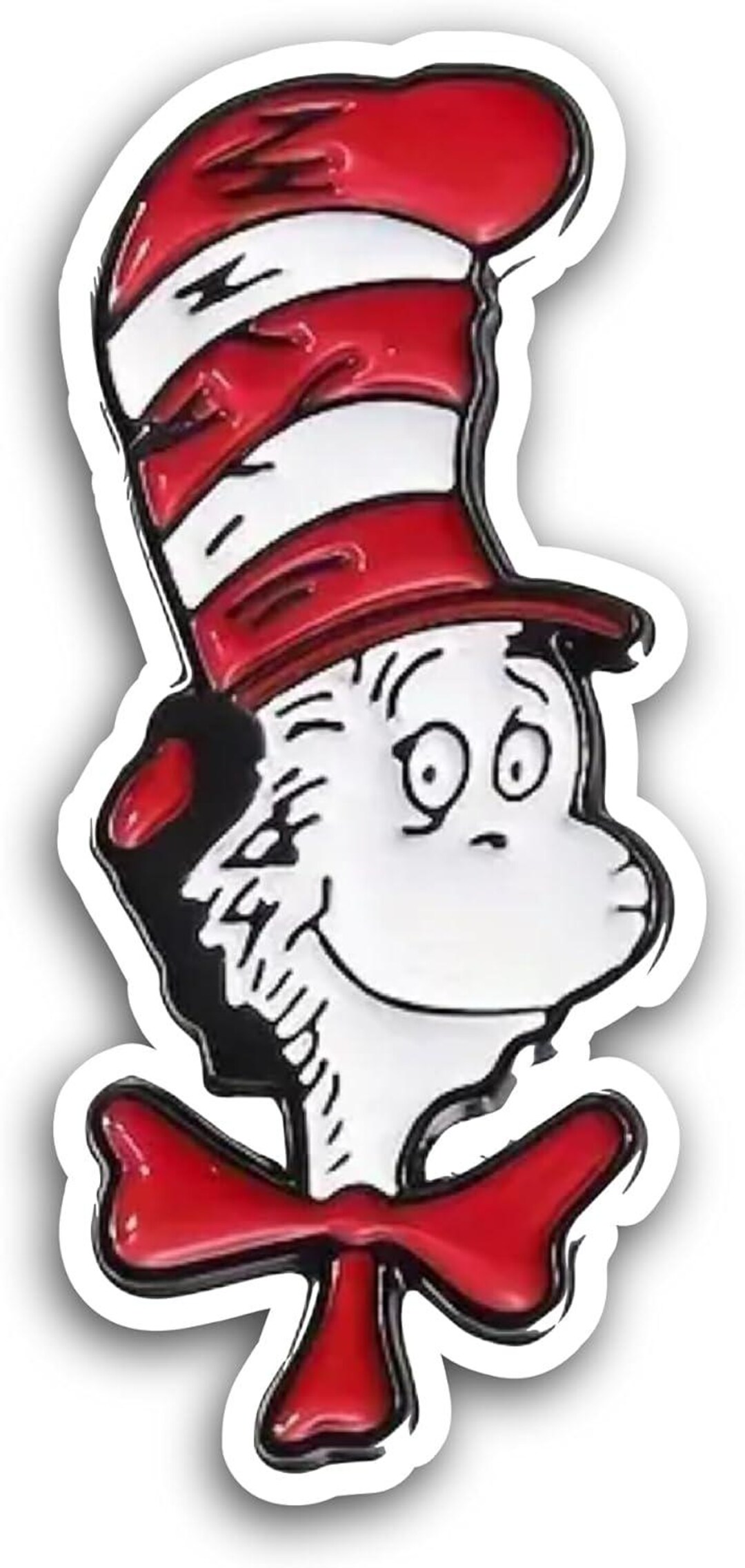 2 (pieces) 3" and 5" Cartoon Character With Red Hat Sticker, Waterproof ...