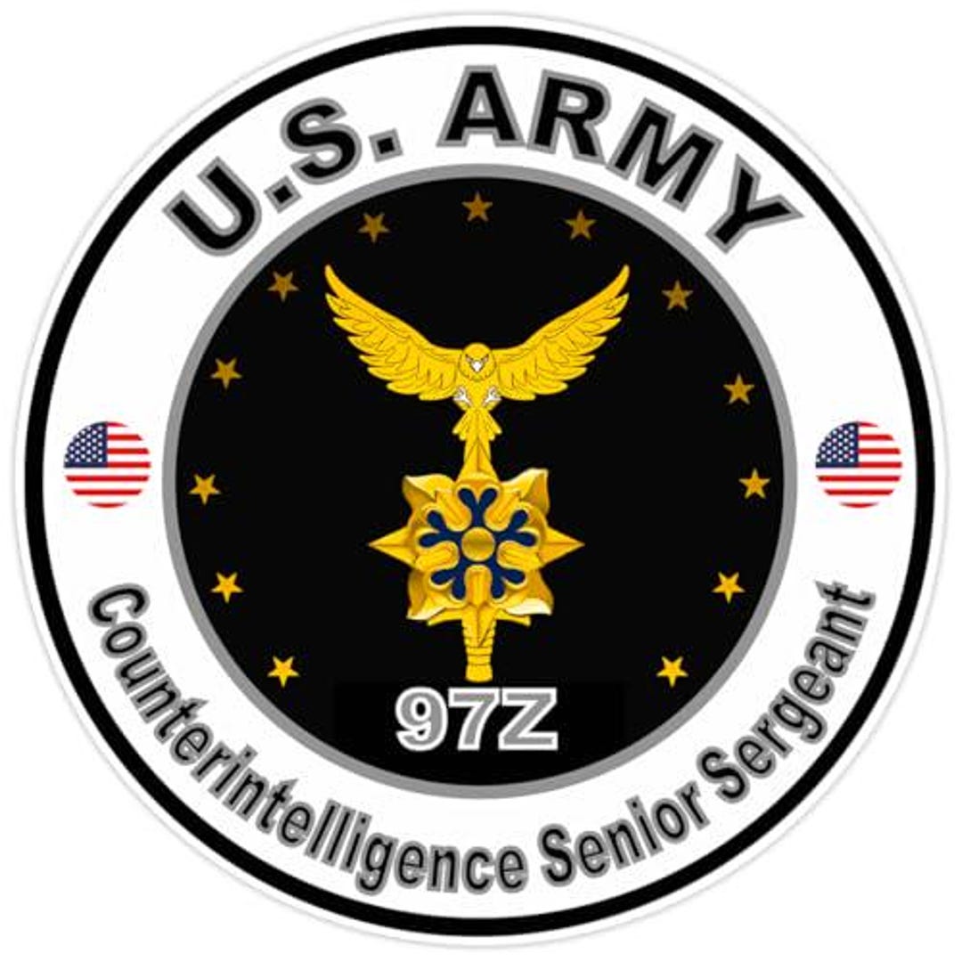 2 (pieces) 3" and 5" Stickers N Decals-counterintelligence Senior ...