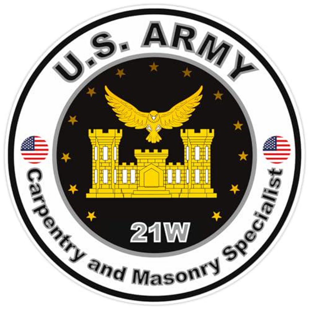 2 (pieces) 3" and 5" Stickers N Decals - Carpentry and Masonry ...