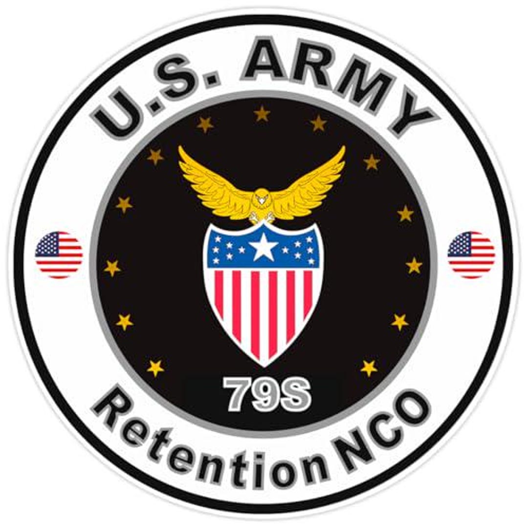 2 (pieces) 3" and 5" Stickers N Decals - Retention NCO Sticker Vinyl ...